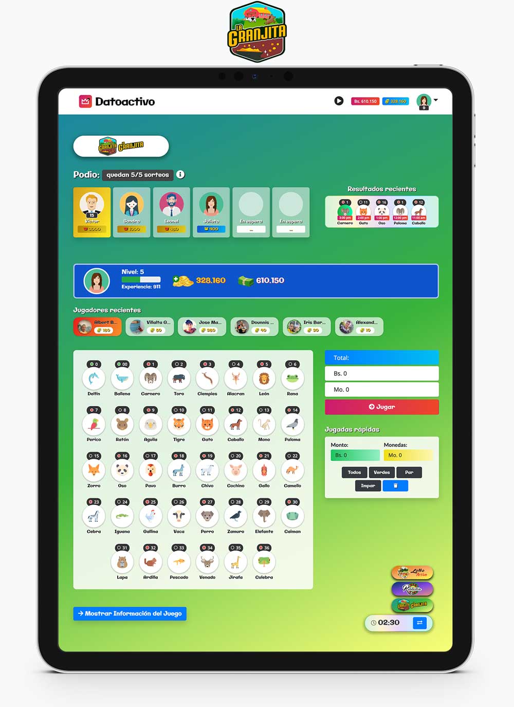 Loterías de Animalitos: Juegos, Datos y Resultados ¡Todo! | Juegoactivo
